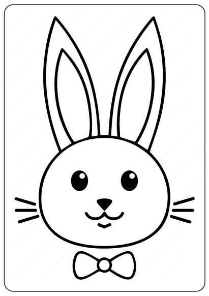 Rabbit Printable Coloring Pages For Kids