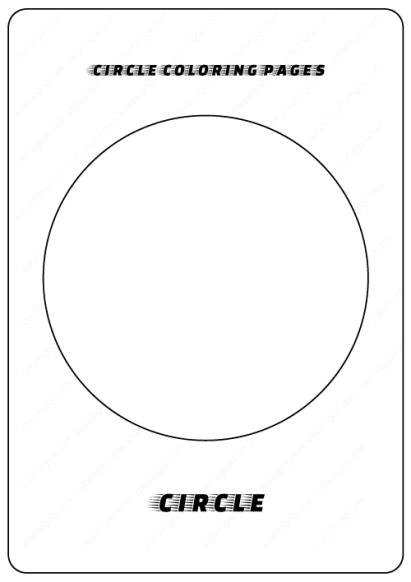 Basic Geometric Shapes Coloring Pages