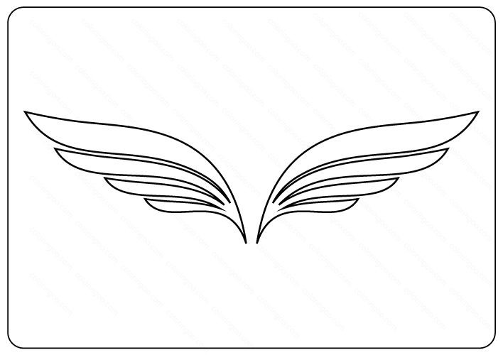 Free Printable Wings Coloring Pages
