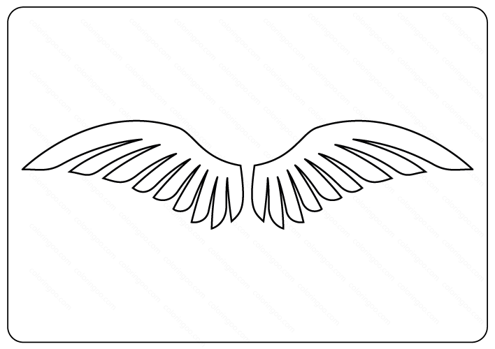 Free Printable Wings Coloring Pages