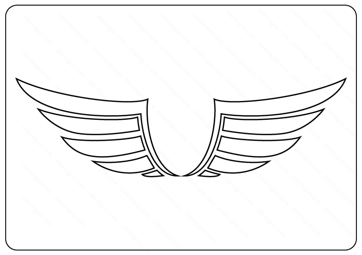 Free Printable Wings Coloring Pages