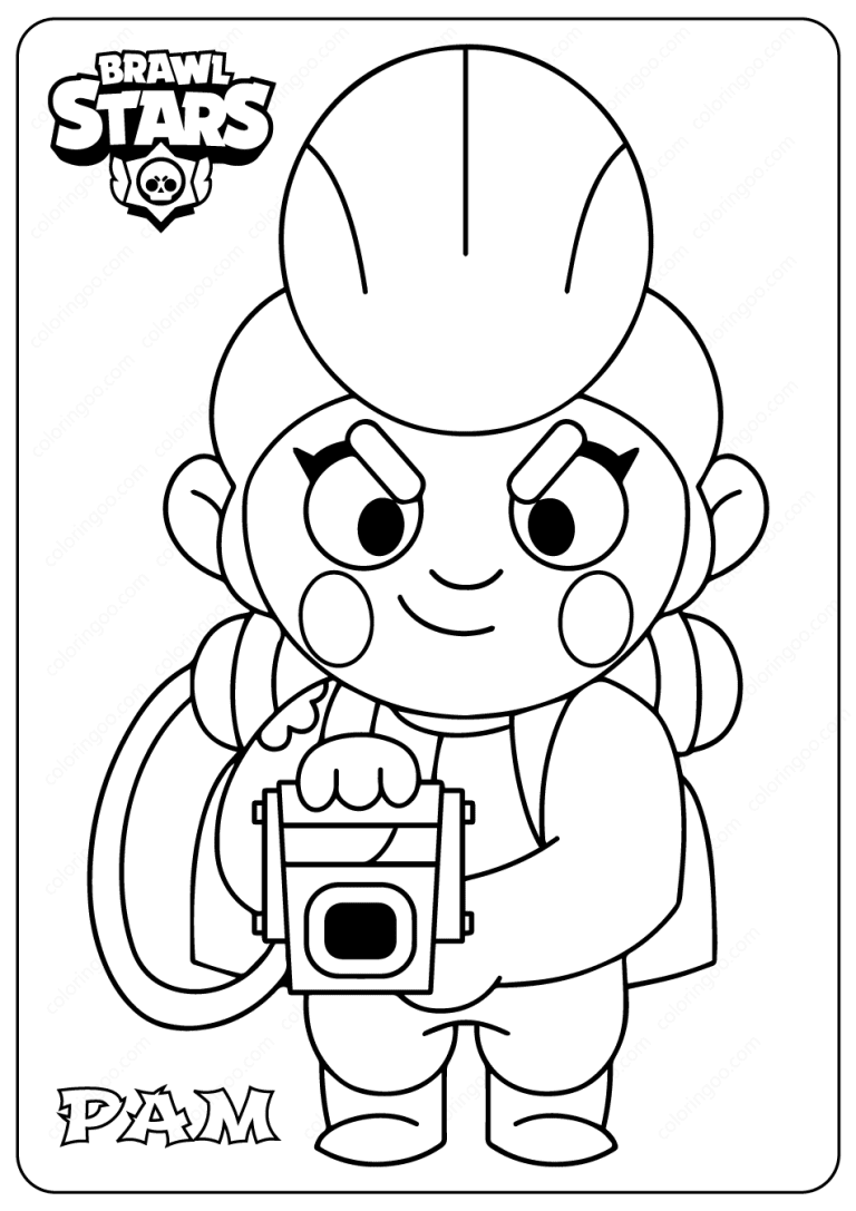 Rosa Brawl Stars Coloring Pages