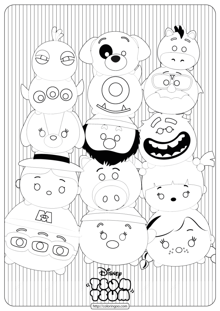 Tsum Tsum Coloring Pages - COLORINGOO.COM