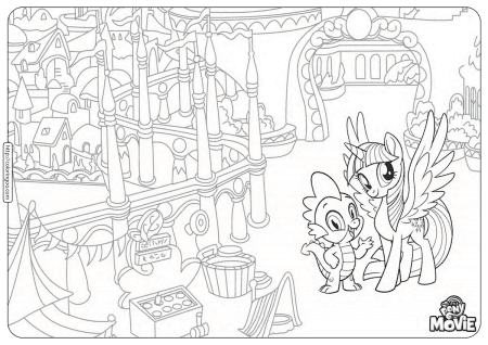 Printable My Little Pony Rarity Coloring Page