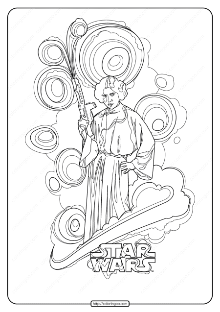 Printable Star Wars Princess Leia Coloring Pages