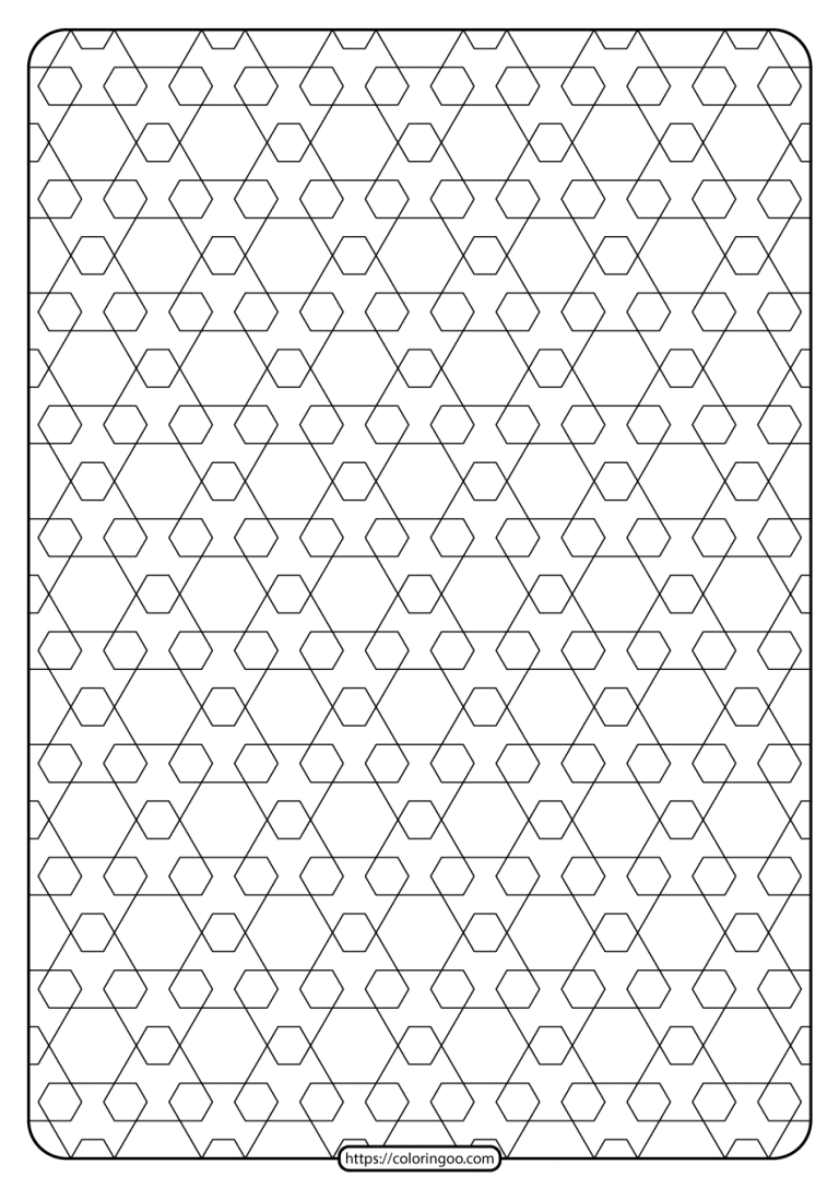 Free Printable Geometric Pattern PDF Book 015