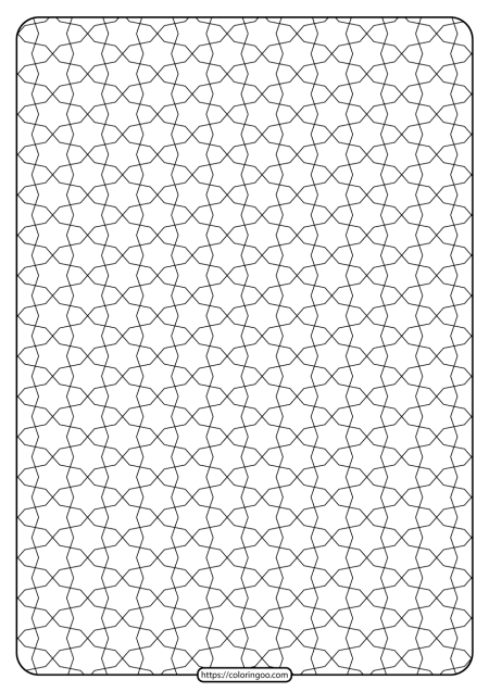 Free Printable Geometric Pattern PDF Book 016