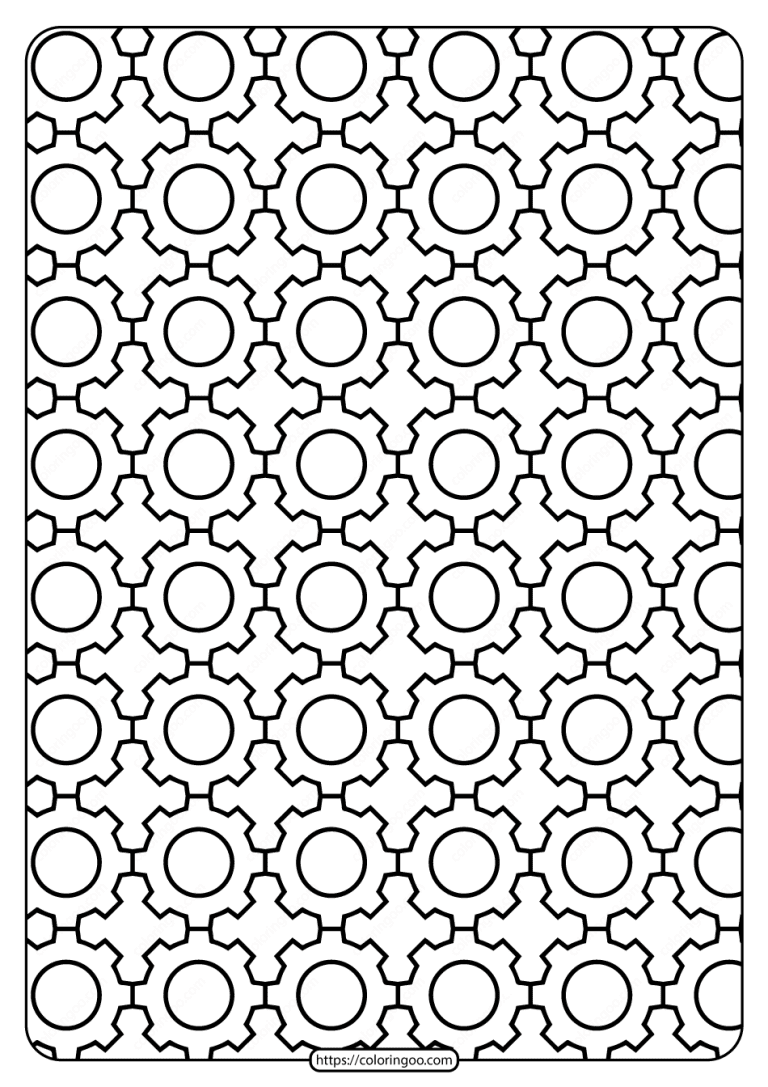 Free Printable Gear Outline Pdf Patterns 01