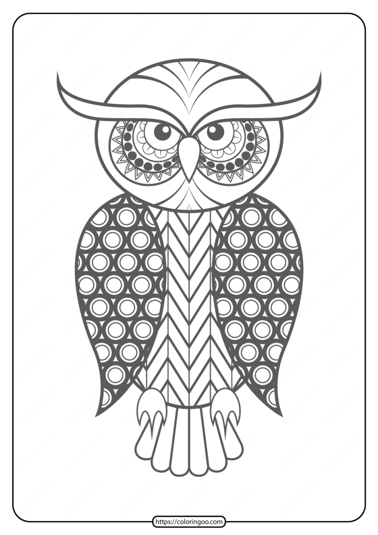 Printable Hummingbird Mandala Coloring Page