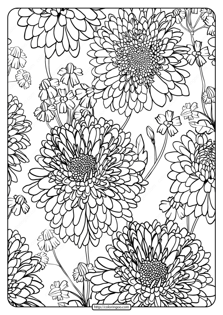 Free Printable Mint Outline Pdf Coloring Page