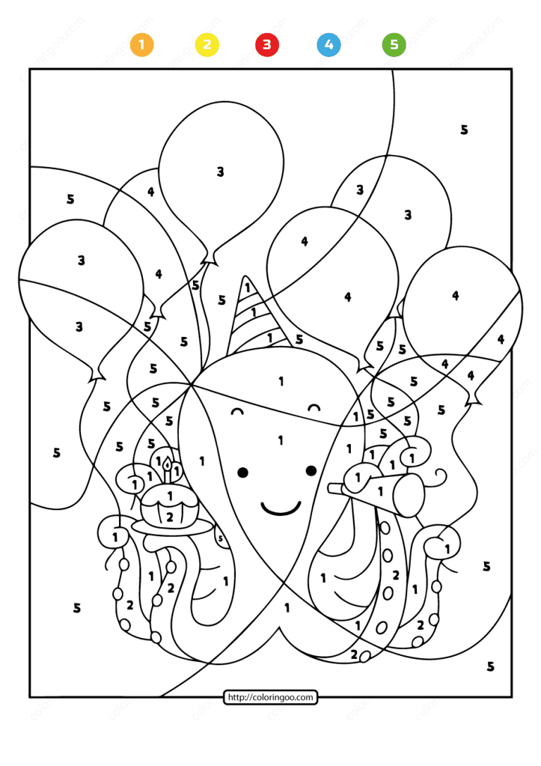 Free Printable Color by Number Butterfly 10 - Free Printable Coloring ...