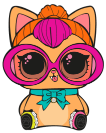 Printable LOL Doll Surprise Neon Kitty Coloring Page