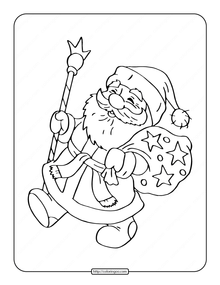 Free Printable Santa Claus Coloring Pages - Free Printable Coloring ...