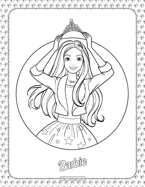 Barbie Princess Adventure Coloring Pages 01