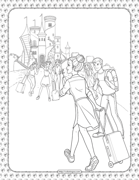 Barbie Princess Adventure Coloring Pages 08