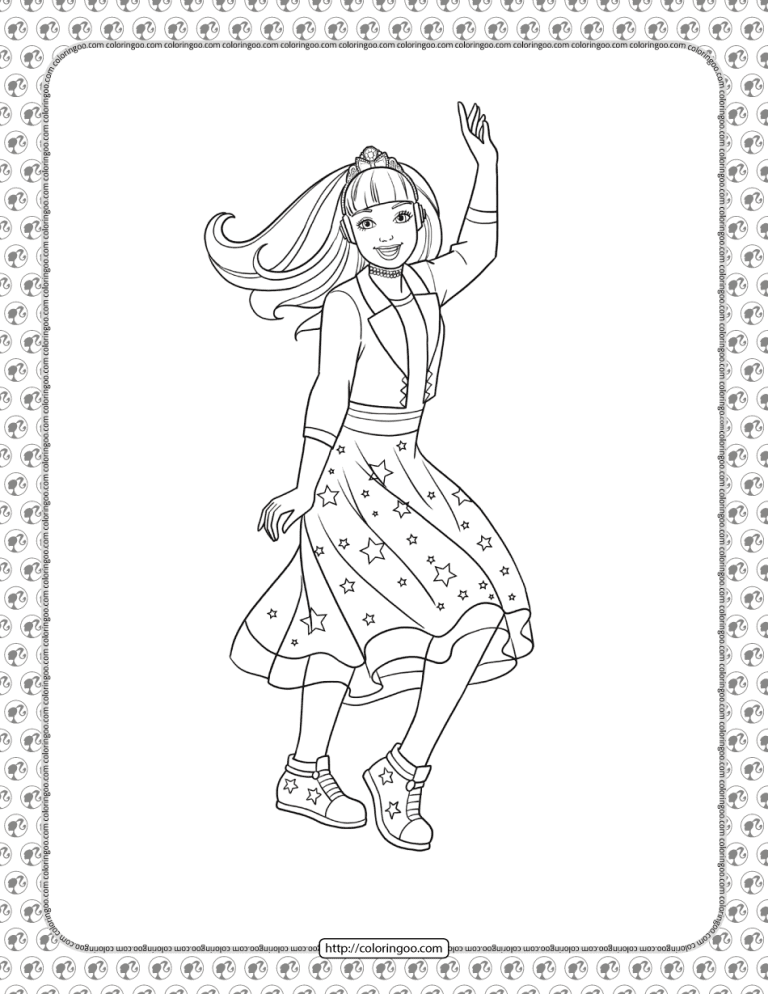 Barbie Princess Adventure Coloring Pages 09