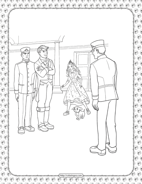 Barbie Princess Adventure Coloring Pages 26