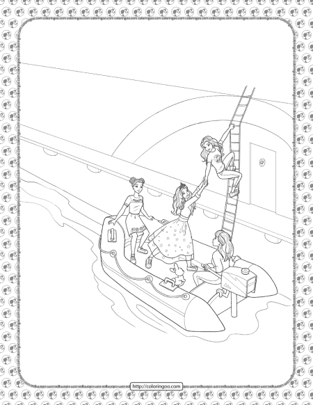 Barbie Princess Adventure Coloring Pages 30