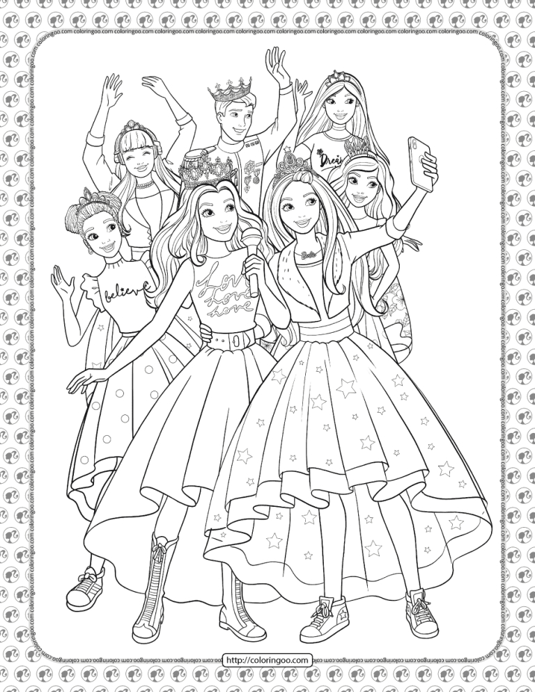 Barbie Princess Adventure Coloring Pages 31