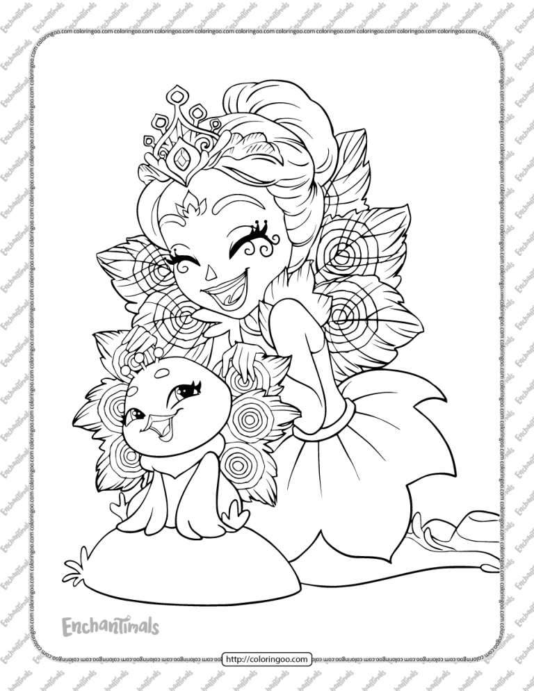 Printable Enchantimals Felicity Fox Coloring Page