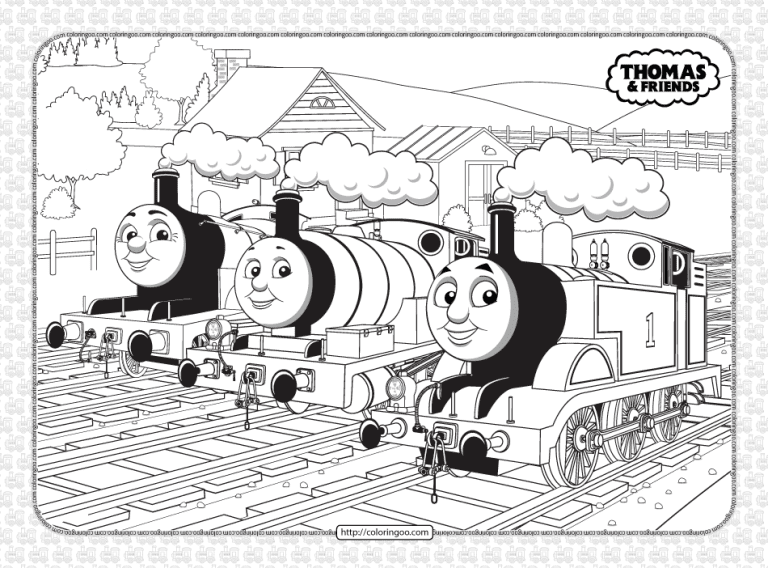 30+ Thomas and Friends Coloring Pages (Free Pdf Printables)