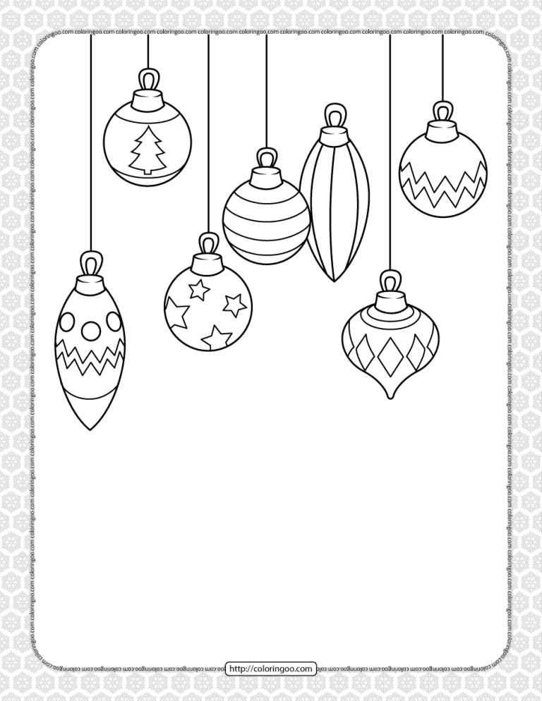 Printable Happy Christmas Coloring Pages 07