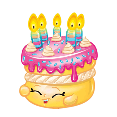 Free Printable Shopkins Cake Wishes Coloring Page