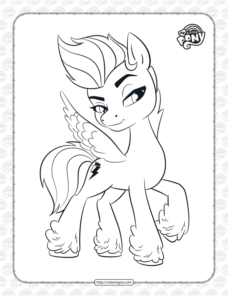 MLP Zipp Storm Pdf Coloring Pages