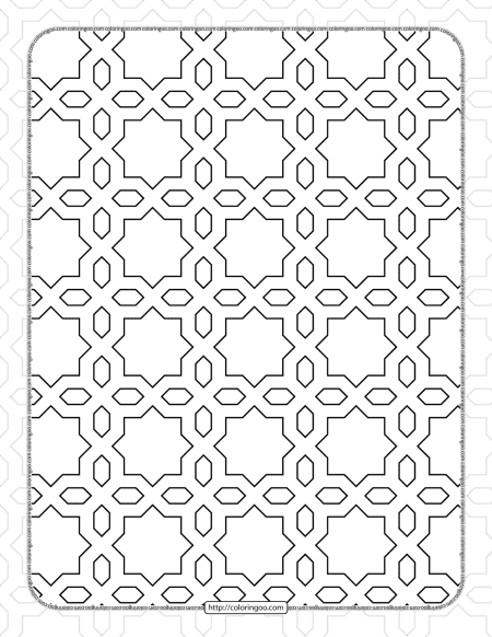 Free Printable Pdf Geometric Pattern 040