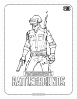 Printable Pubg Coloring Pages for Kids
