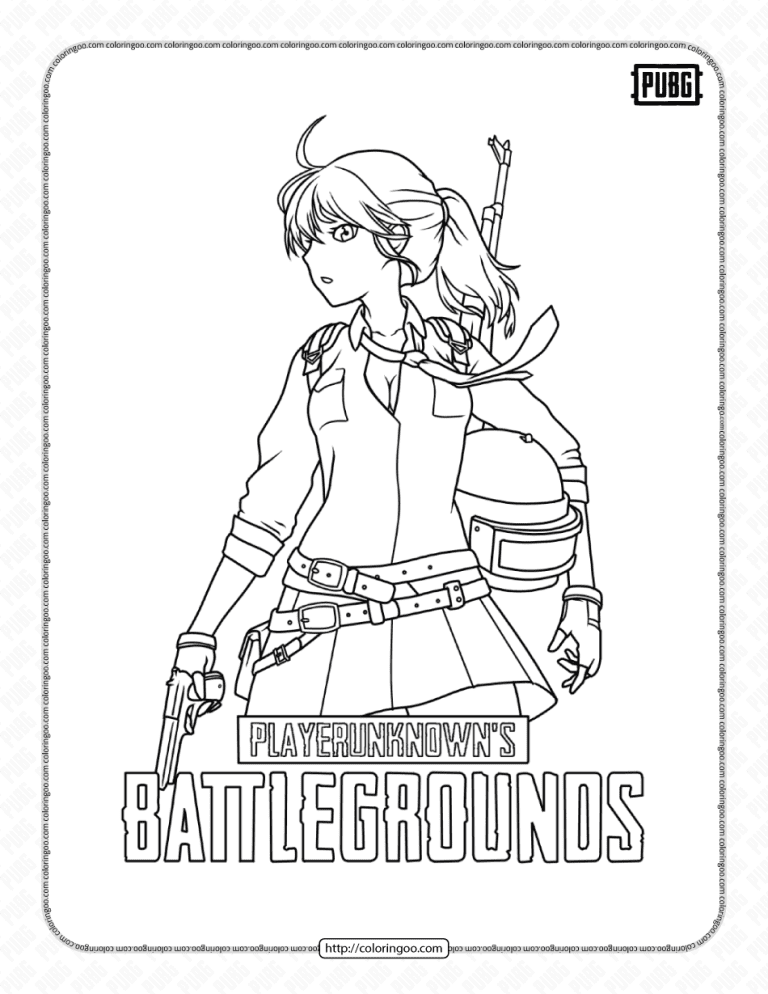 Printable Pubg Coloring Pages for Kids