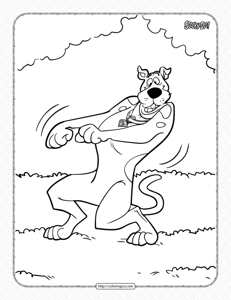 Scooby-Doo and Shaggy Coloring Page for Kids