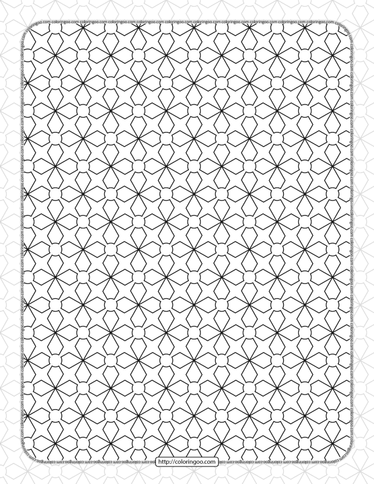 Free Printable Geometric Pattern 027