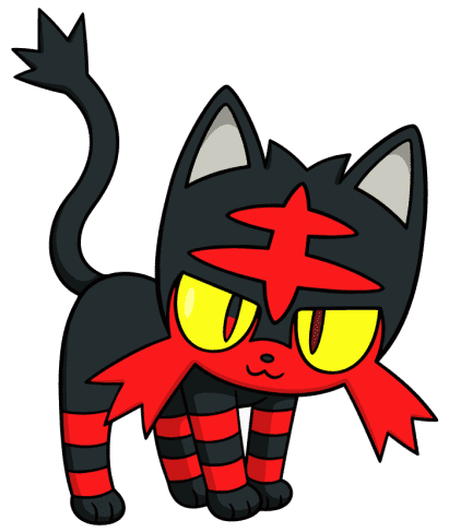 Pokemon Litten Coloring Pages