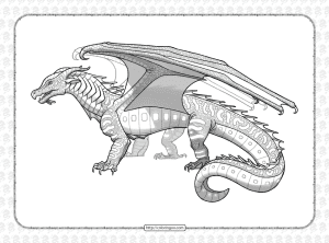 Dragon Stormcutter Base Coloring Page