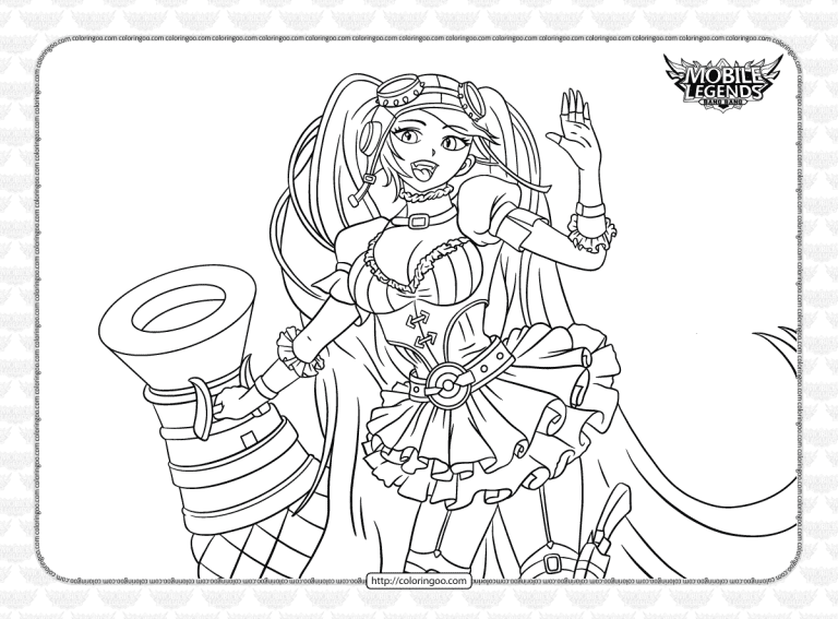 Printable League of Legends Jinx Coloring Page - Free Printable ...