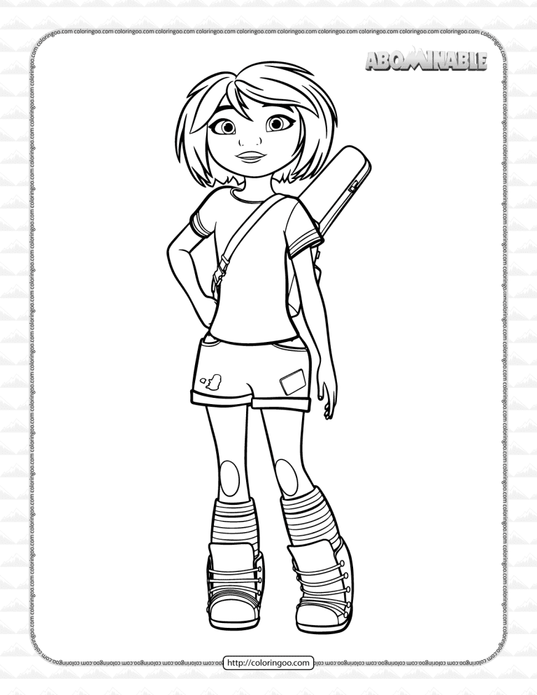 Printable Abominable Pdf Coloring Pages - Free Printable Coloring Pages ...