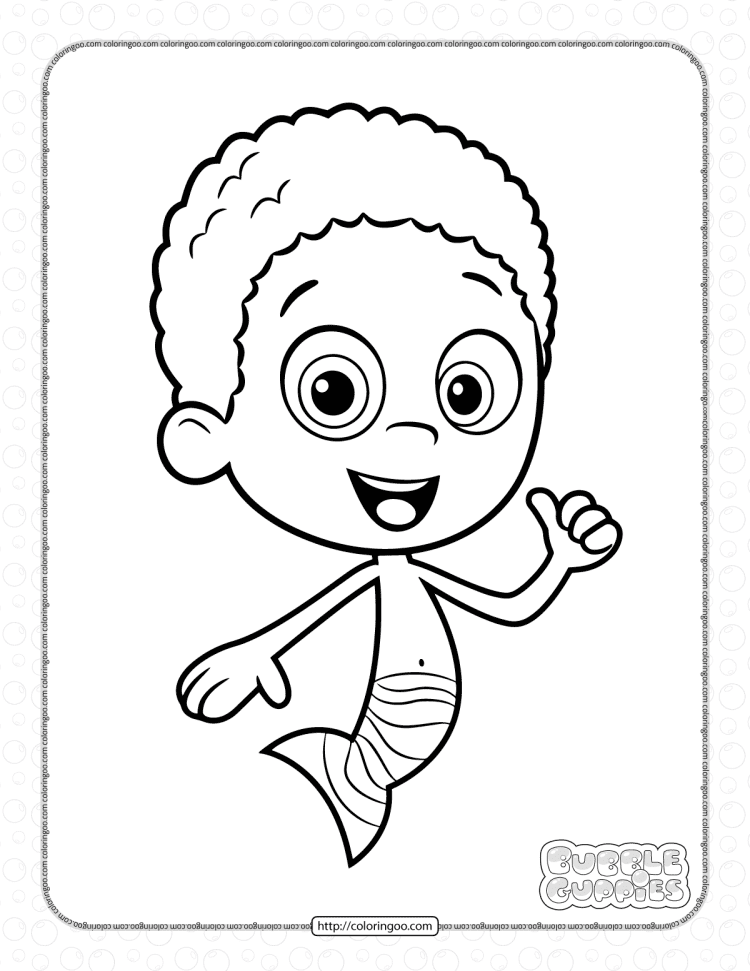 Bubble Guppies Coloring Pages