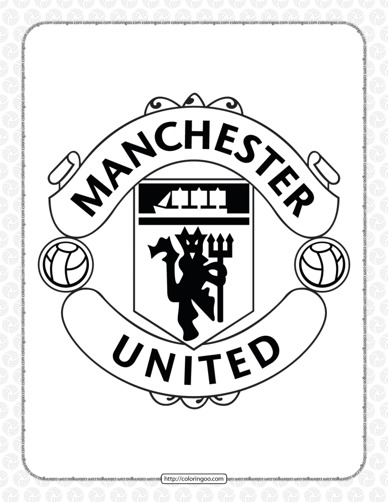 Manchester City Football Team Logo Coloring Page