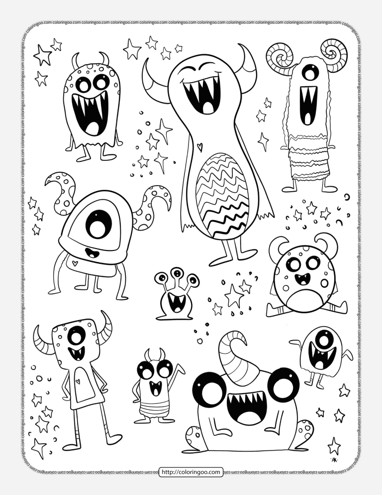 Doodles Coloring Pages - COLORINGOO.COM
