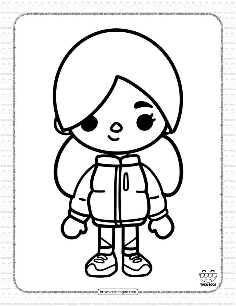 Printable Toca Life Coloring Sheet 26