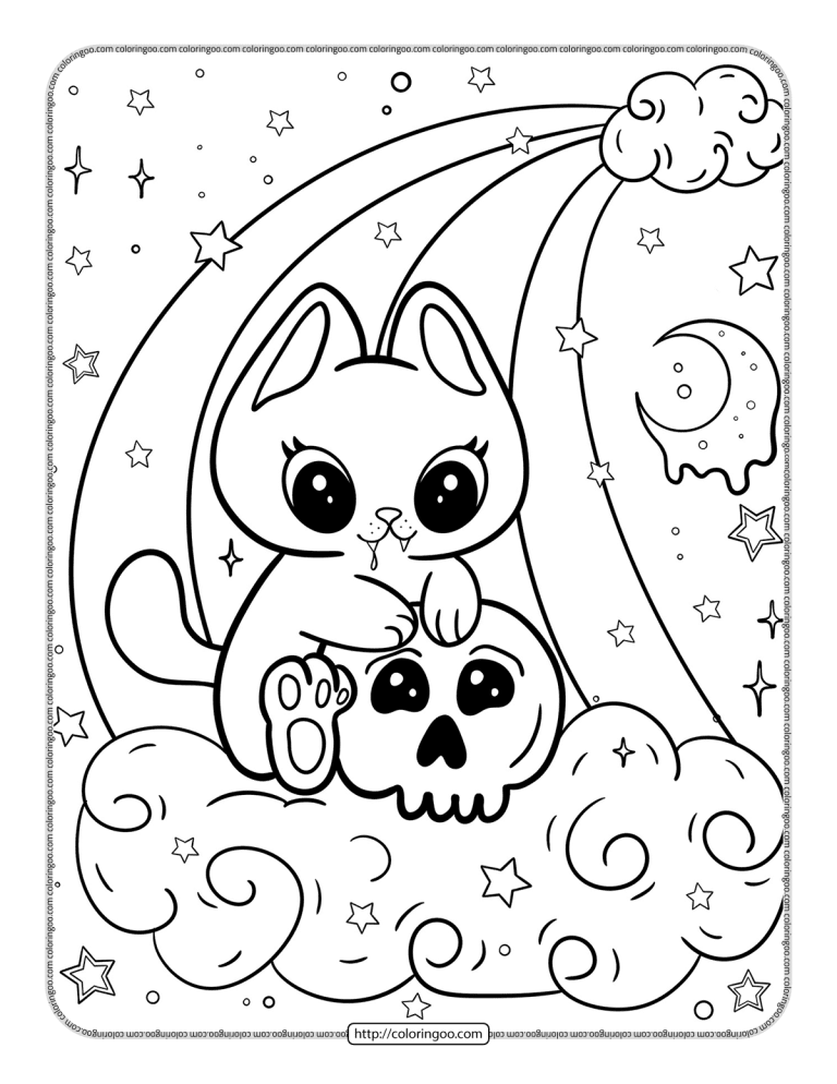 Cute And Creepy Kawaii Coloring Book 06