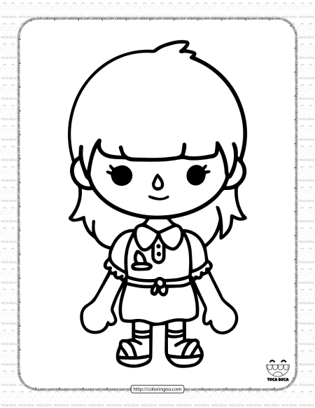 Free Printable Toca Life Coloring Sheet 18