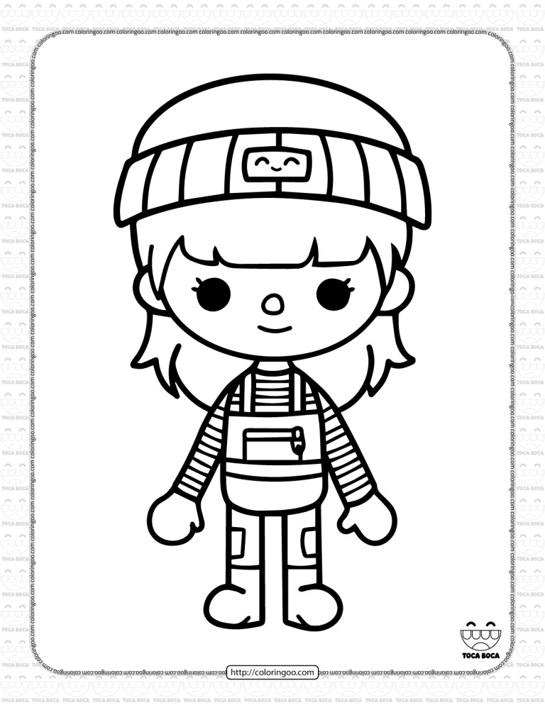 Free Printable Toca Life Coloring Sheet 20