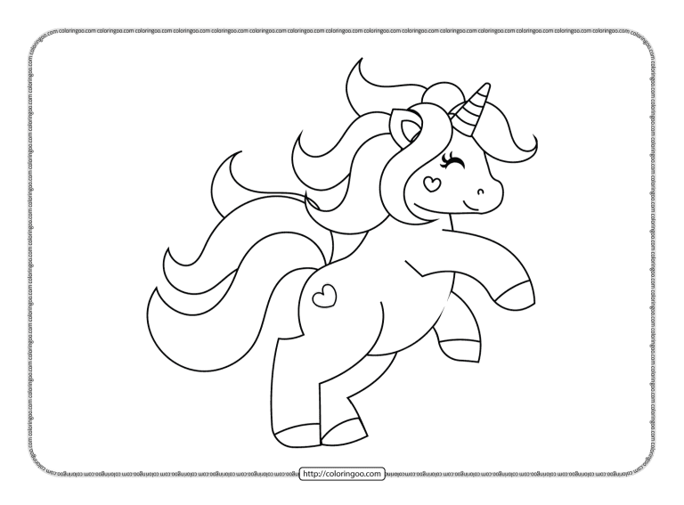 Uni-Creatures Unicorn Coloring Pages