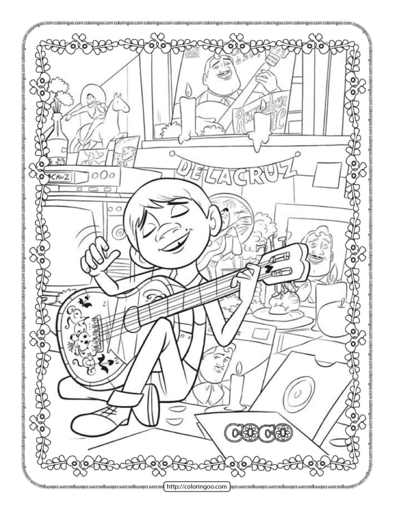 Coco Coloring Pages - COLORINGOO.COM