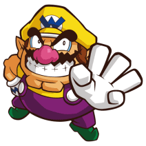 Coloring Wario from Super Mario Games