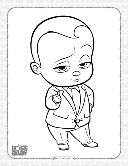 Baby Boss Coloring Pages