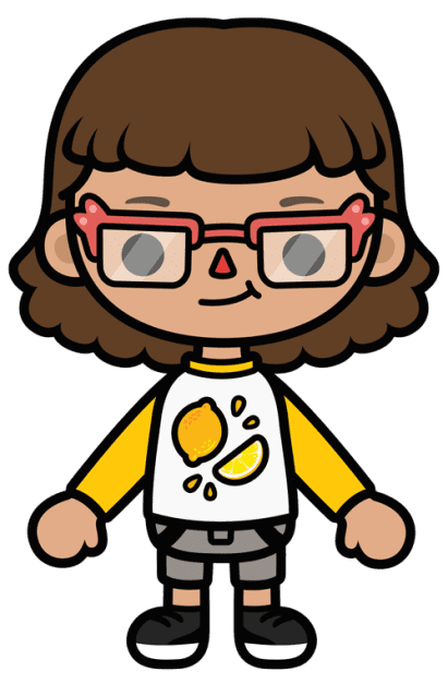 Toca Life Coloring Sheet for Girls