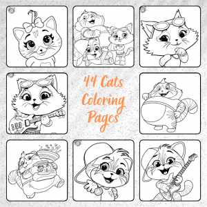 44 Cats Coloring Pages (Free Pdf Printables)